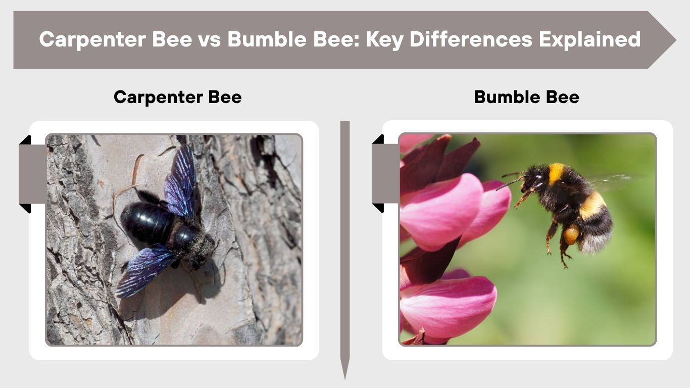 Carpenter Bee vs Bumble Bee: What’s the Difference?
